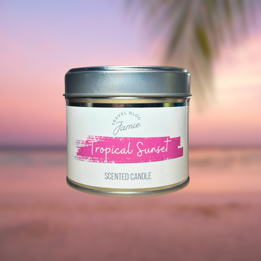 Tropical Sunset - Scented Candle – Travel Blog Jamie